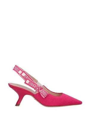 Dior Pointed-toe Slingback Kitten Heel Pumps - Fuchsia Fl