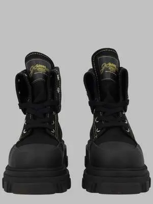 GANNI Lace-up Platform Combat Boots