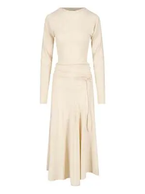 LEMAIRE 100% Cotton Shirt Dress