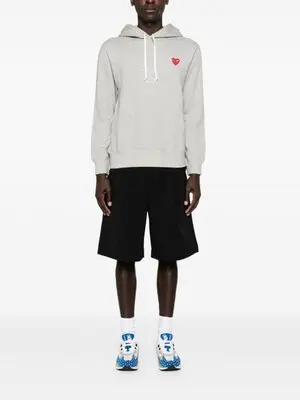 Play Comme Des Garcon Cotton Hoodie - Grey