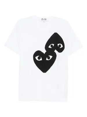 Play Comme Des Garcon Cotton T-shirt - White