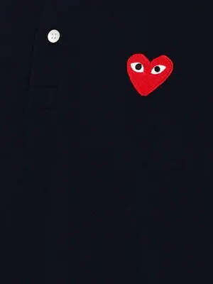 Play Comme Des Garcon Cotton Polo Shirt