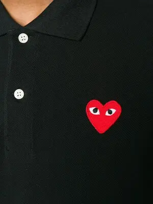 Play Comme Des Garcon Cotton Polo Shirt