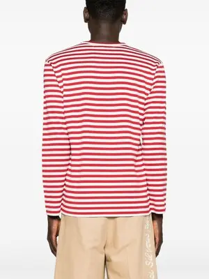 Play Comme Des Garcon Emblem Heart Cotton T-shirt
