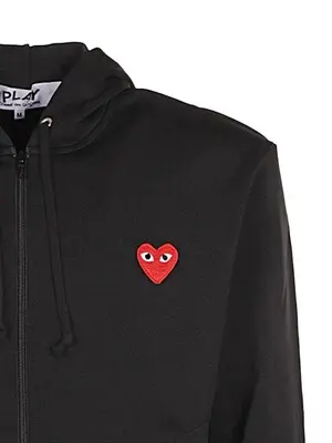Play Comme Des Garcon Cotton Zipped Hoodie