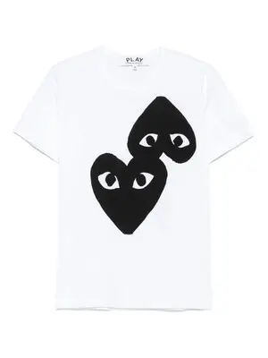 Play Comme Des Garcon Cotton T-shirt - White