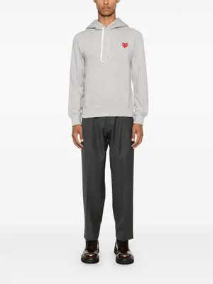 Play Comme Des Garcon Emblem Heart Cotton Hoodie