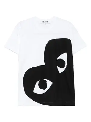 Play Comme Des Garcon Cotton T-shirt - White