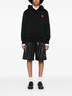 Play Comme Des Garcon Cotton Zipped Hoodie