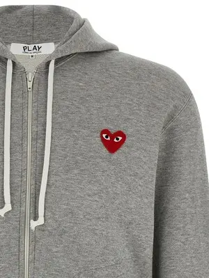 Play Comme Des Garcon Cotton Zipped Hoodie