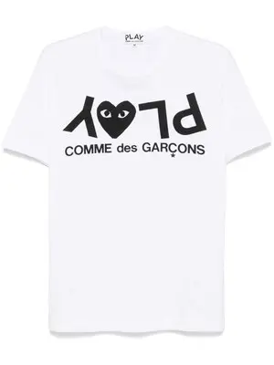 Play Comme Des Garcon Cotton T-shirt - White