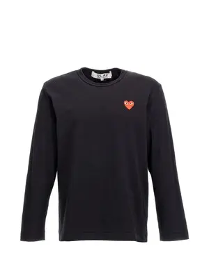 Play Comme Des Garcon Cotton T-shirt - Black
