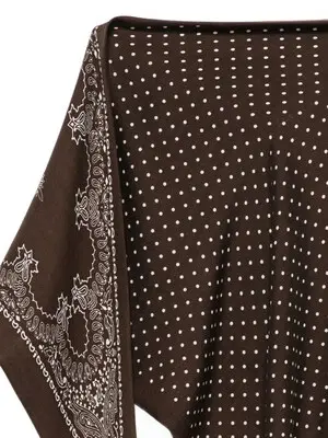 Destin Printed Bandana Foulard - Brown