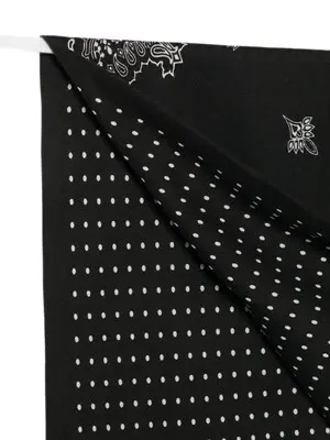 Destin Printed Bandana Foulard - Black