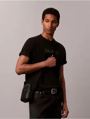 Calvin Klein Hardware Logo Slim Reporter Bag