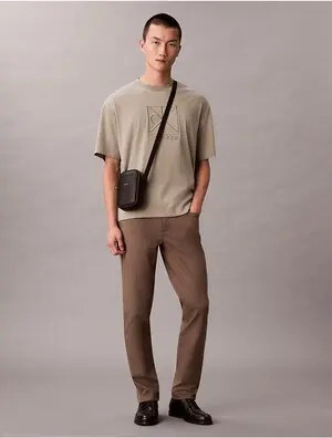 Calvin Klein Hardware Logo Slim Reporter Bag