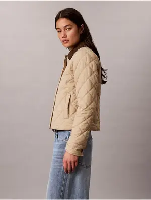 Calvin Klein Mixed Media Liner Jacket
