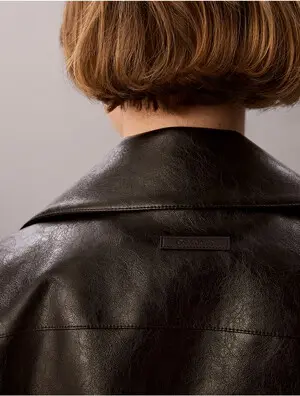 Calvin Klein Faux Leather Biker Jacket