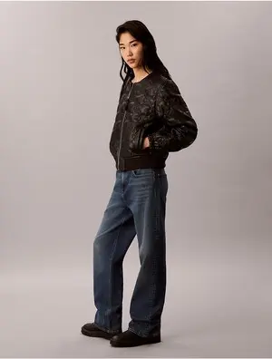 Calvin Klein Faux Leather Padded Jacket