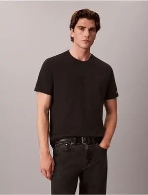 Calvin Klein Calvin Klein Embossed Monogram Logo Tee Black