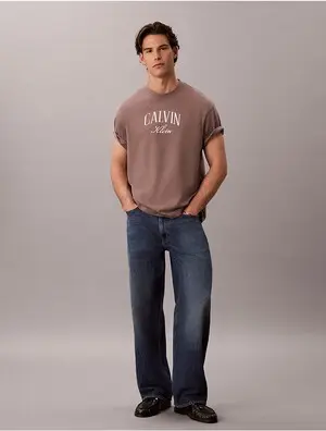Calvin Klein Relaxed Graphic Logo Tee - Iron