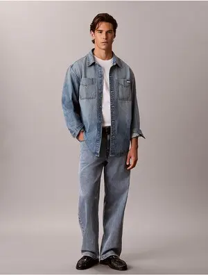 Calvin Klein Emblem Logo 90s Denim Overshirt