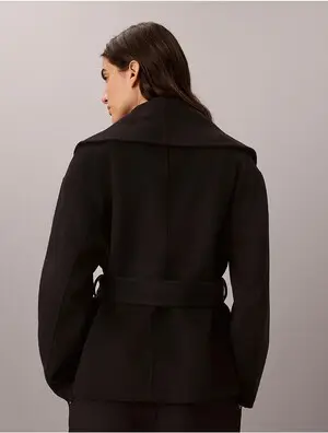 Calvin Klein Shawl Hip Coat