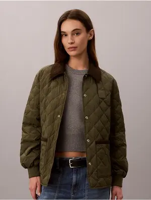 Calvin Klein Quilted Liner Jacket - Olive Night