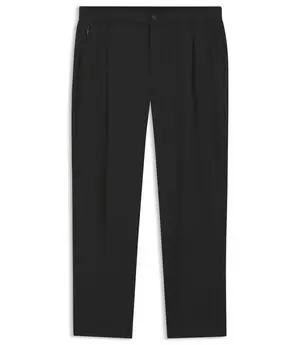 BOSS Relaxed-fit Pants With Front Pleats - Black