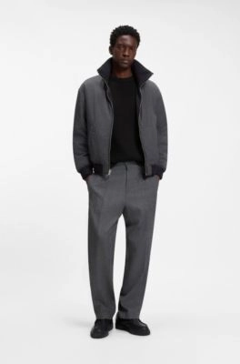 Hugo Textured Cotton Sweater With Tonal Logo