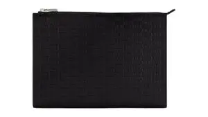 Kith Mas Monogram Vachetta Leather Zip Pouch - Black
