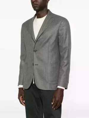 BARBA NAPOLI Single-breasted Notch-lapel Jacket - Grey