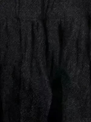 DANIELA GREGIS Crinkled Wool Midi Skirt