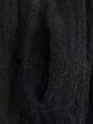 DANIELA GREGIS Crinkled Wool Midi Skirt