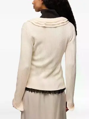 GANNI Top In Ribbed Merino