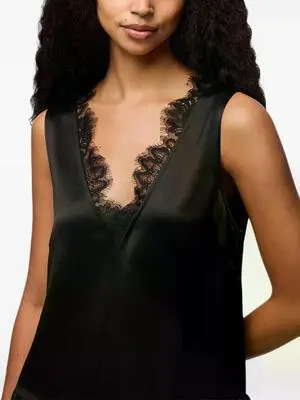 GANNI Dress In Lace Satin