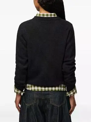 GANNI Forest Teddy Intarsia Knit Jumper - Black