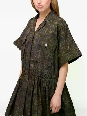 GANNI Printed Cotton Dress