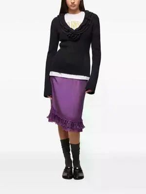 GANNI Top In Ribbed Merino