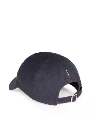 Orlebar Brown Barney Embroidered Linen Baseball Cap