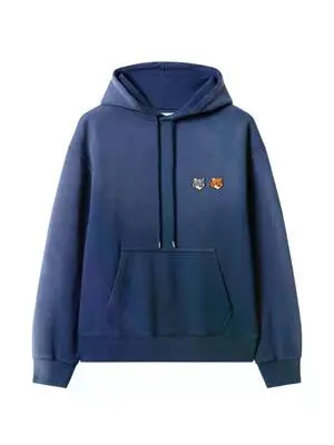 Maison Kitsuné Double Fox Head Hoodie - Blue