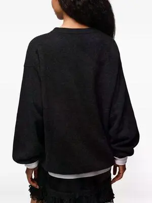 GANNI Floral-intarsia Oversized Sweater