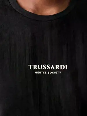 TRUSSARDI Logo-print Drop-shoulder T-shirt