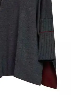 Herno Ribbed Funnel-neck Sweater - Grey