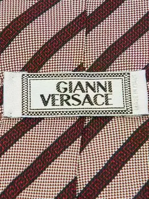 Versace Greca-print Tie - Red