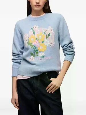 GANNI Jumper With Flowers
