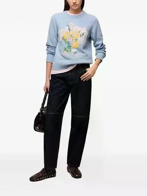 GANNI Floral Intarsia Jumper