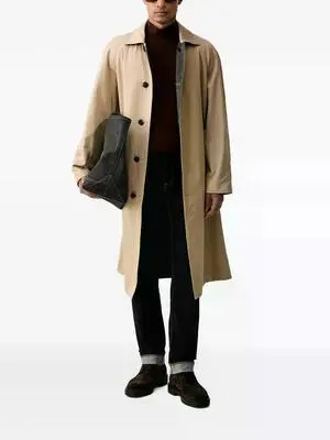 TRUSSARDI Reversible Herringbone-pattern Coat