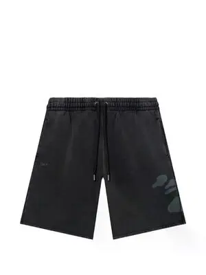 Off-White Swimming Face Skate Shorts - Black
