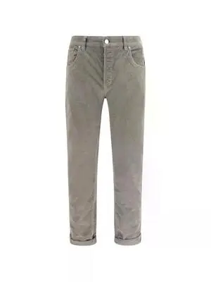 PT TORINO Corduroy-effect Trousers - Grey